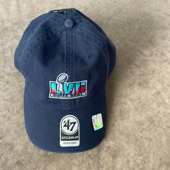 47 | Accessories | Lvii Super Bowl Hat Adjustable Back Nwt Color Navy ...